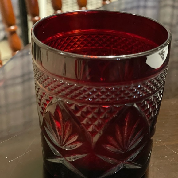 Dining | Luminarc Arcoroc Cristal Darques Ruby Red Glasses Set Of 4 ...